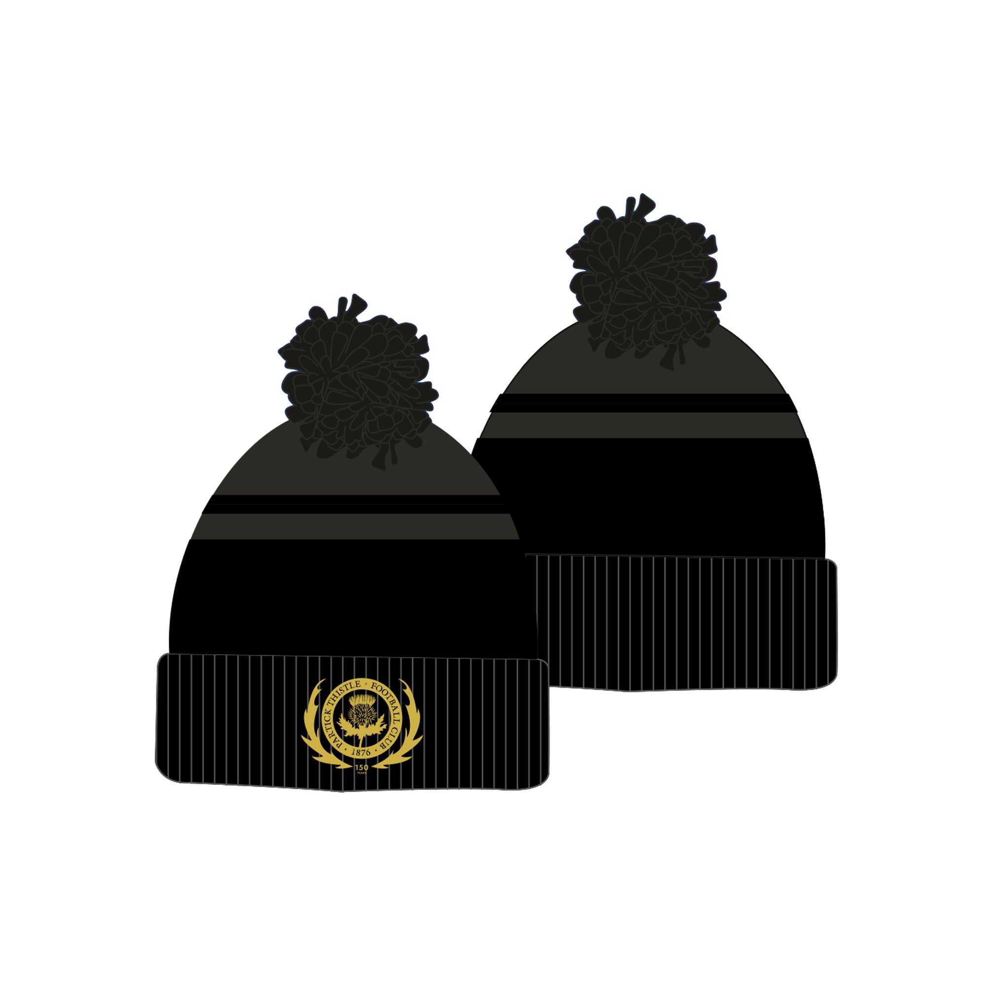Partick Thistle 150th Anniversary Bobble Hat | Order Online – Greaves ...