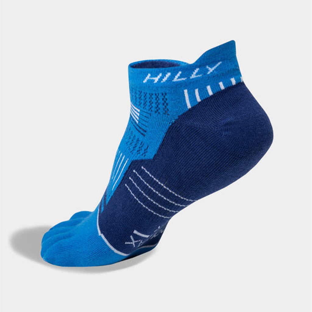Hilly Toes Socklet Running Socks Blue White – Greaves Sports