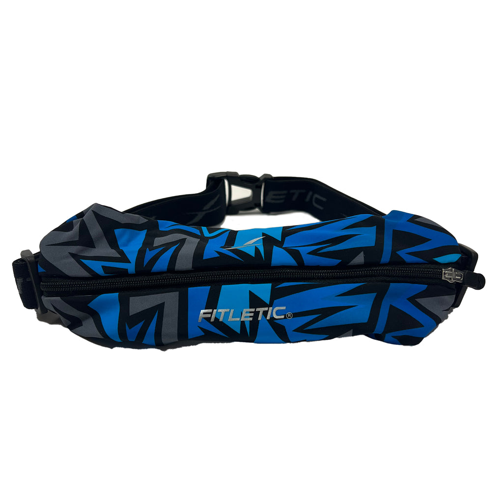 Fitletic Mini Sport Belt Running Pouch Blue Graffiti – Greaves Sports