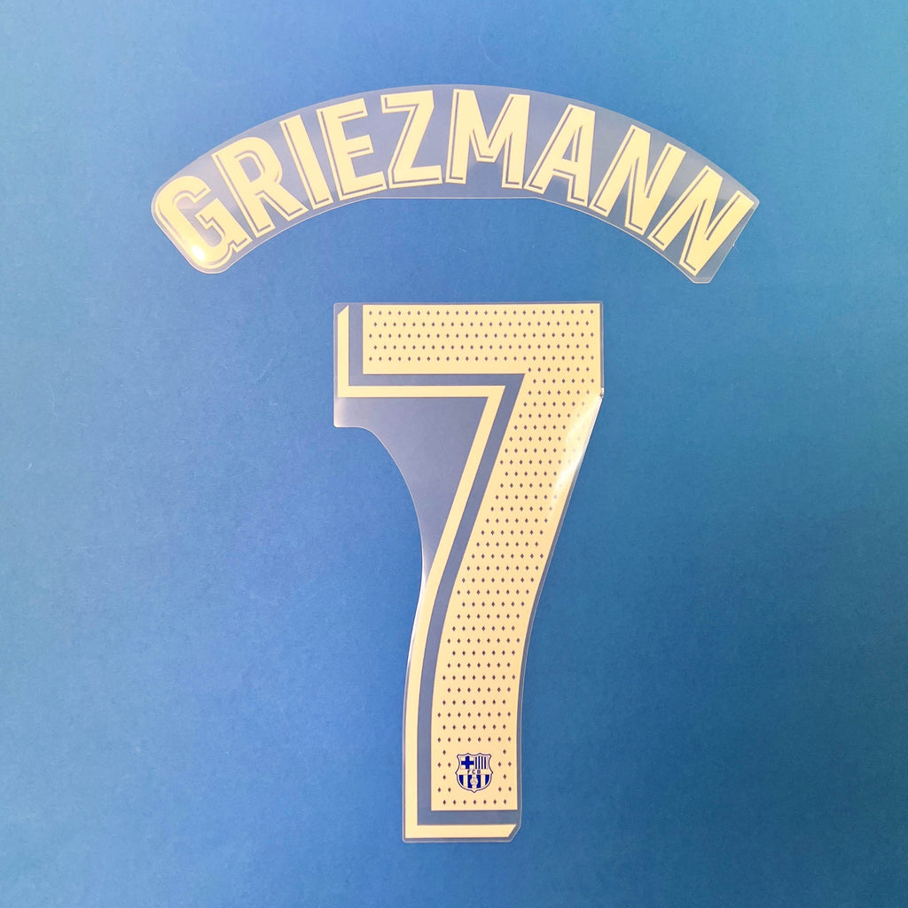 Griezmann 7 Barcelona 21/22 Home Print Set Adult – Greaves Sports