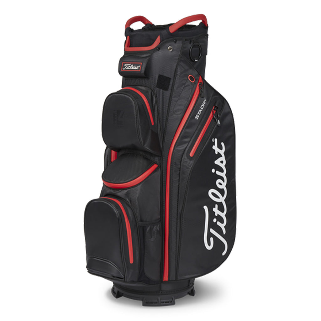 Titleist Cart 14 StaDry Bag Black/Red | Waterproof – Greaves Sports