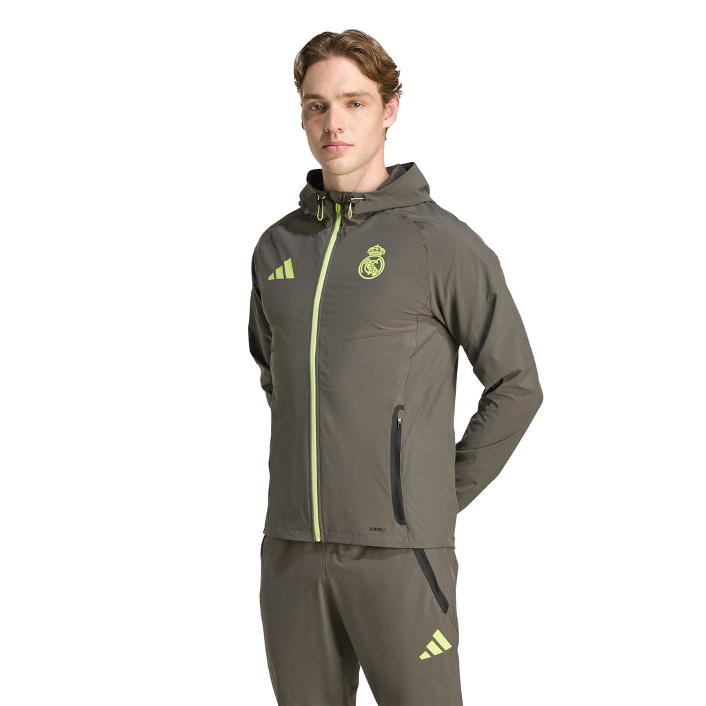 adidas Real Madrid 25/26 Travel Jacket - Grey – Greaves Sports