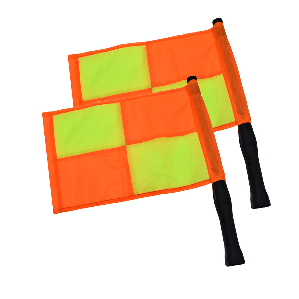Pro Linesman Flag Set - 2 Chequered Flags | Precision – Greaves Sports