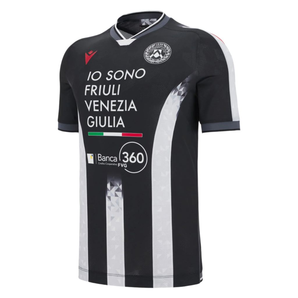 Macron Udinese 25/26 Home Football Shirt | Order Online – Greaves Sports