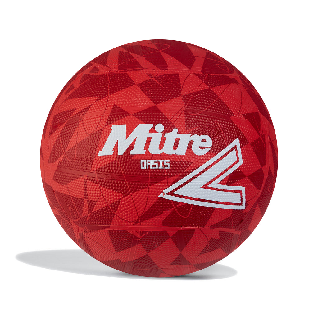 Mitre Oasis Netball - Red/White | Order Online – Greaves Sports