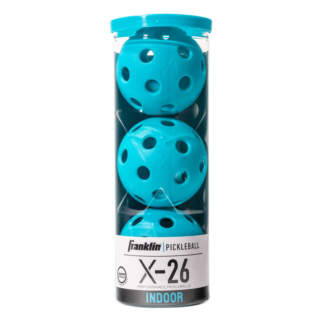 Franklin X-26 Indoor Pickleballs Blue (3 Pack) – Greaves Sports