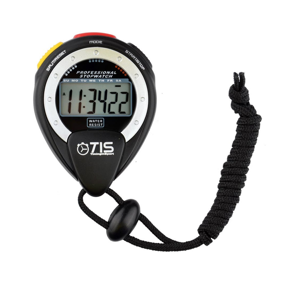 TIS Pro 025 Stopwatch Black | Water-Resistant Timer – Greaves Sports