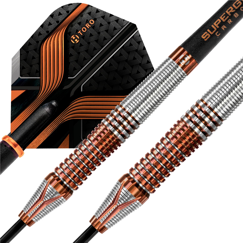 Harrows Toro 90% Tungsten Darts Black/Copper – Greaves Sports