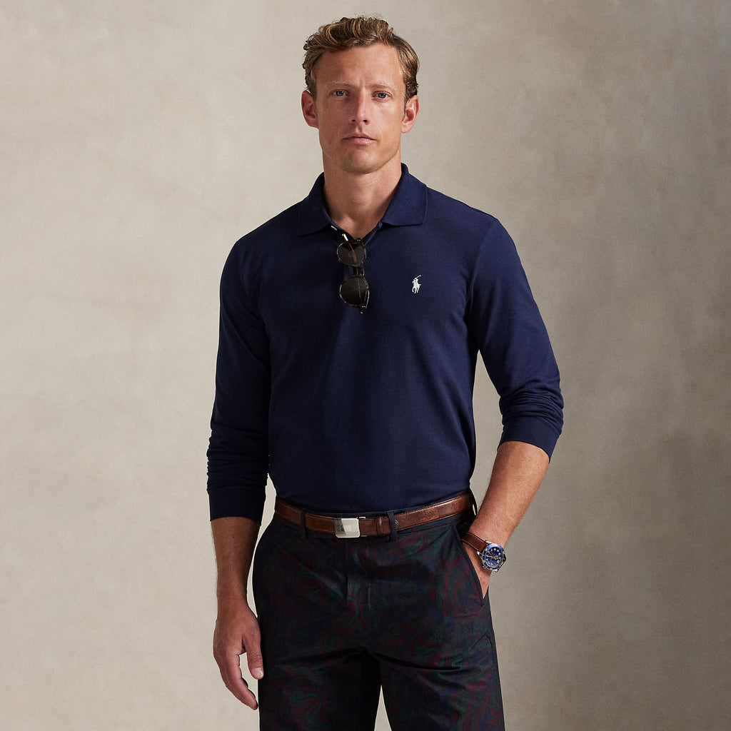 Ralph Lauren RLX Pony Tailored Fit Performance L/S Polo Shirt – Greaves Sports