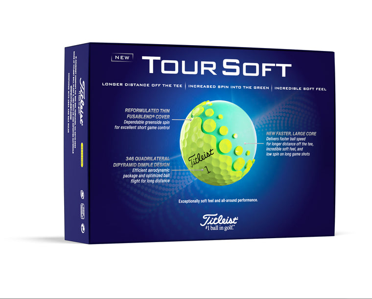 Titleist Tour Soft Golf Balls Dozen - Yellow – Greaves Sports