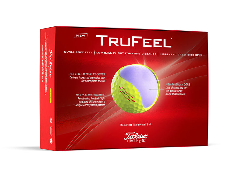 Titleist TruFeel 2024 Golf Balls Dozen Yellow – Greaves Sports