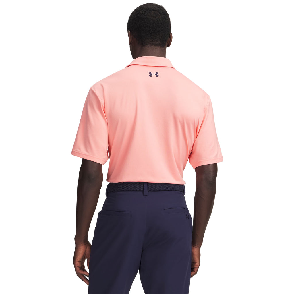 UA Matchplay Polo - Posh Pink/Navy | Performance Golf – Greaves Sports