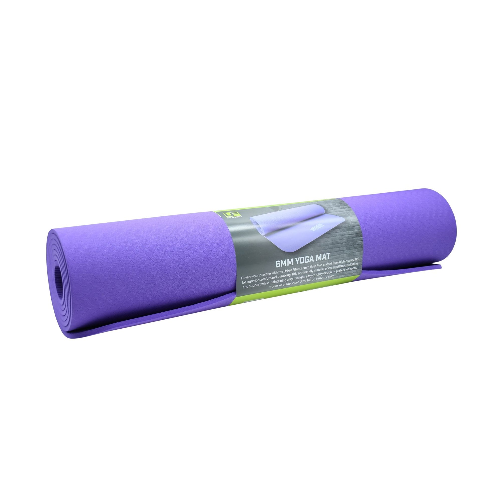 Urban Fitness 6mm Yoga Mat | TPE Non-Slip Cushion – Greaves Sports