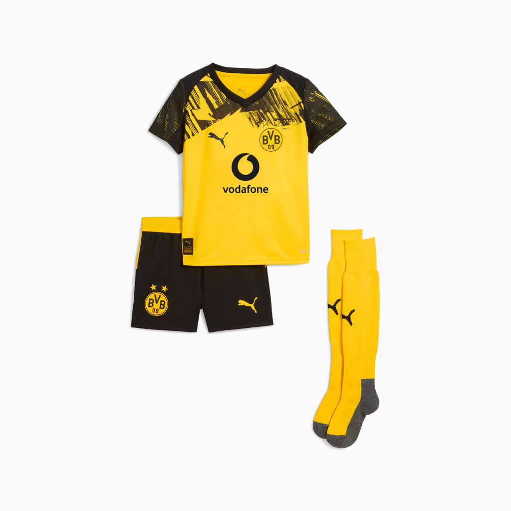 Puma Borussia Dortmund 25/26 Home Football Mini Kit – Greaves Sports