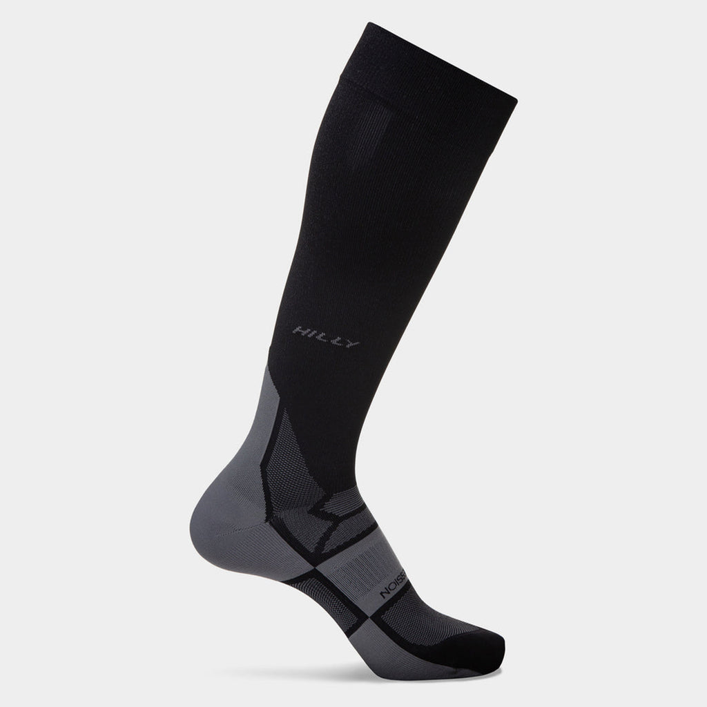 Hilly Pulse Compression Running Socks Black Grey – Greaves Sports
