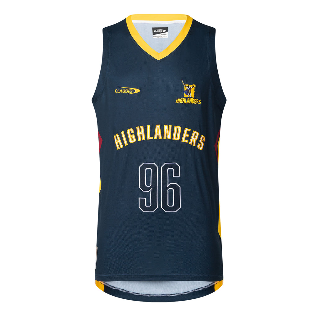 Classic Highlanders Basketball Singlet | Order Online – Greaves Sports
