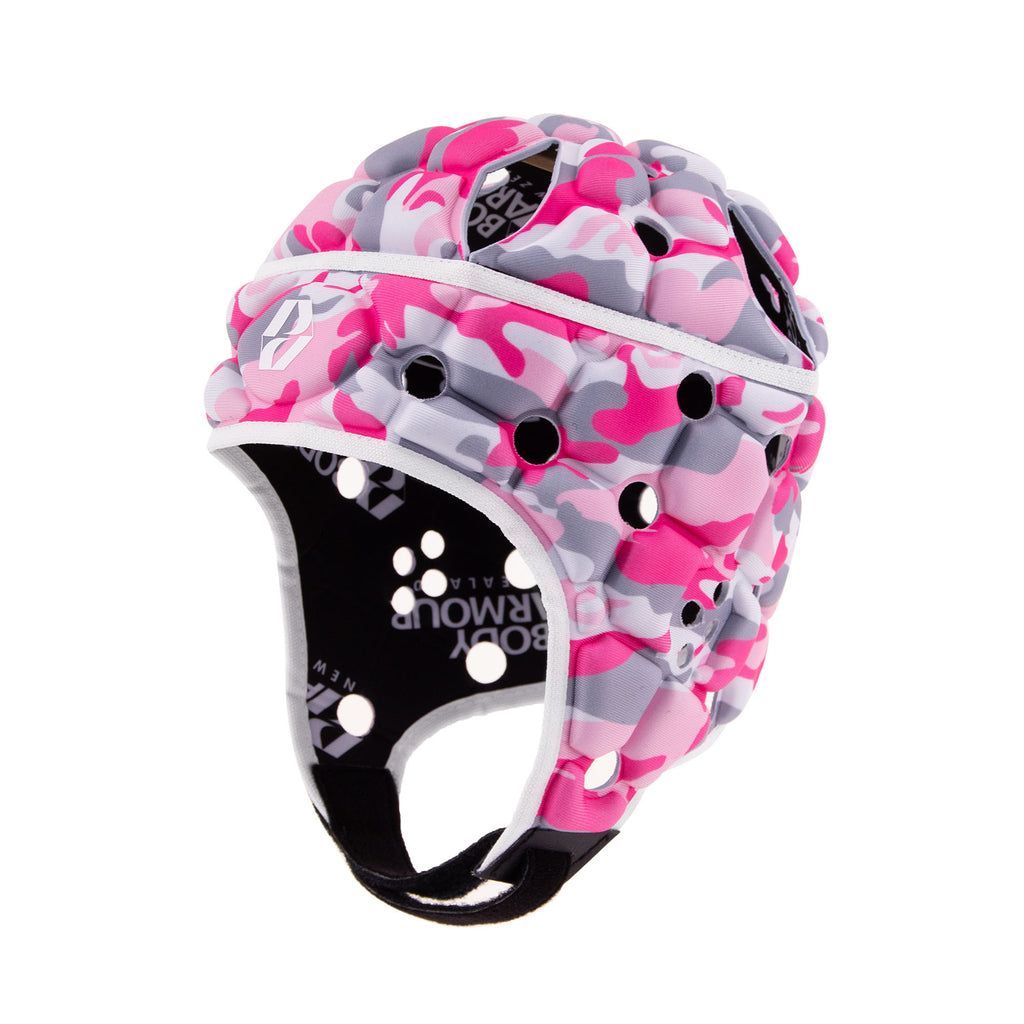 Body Armour Ventilator Headguard | Pink/Camo – Greaves Sports