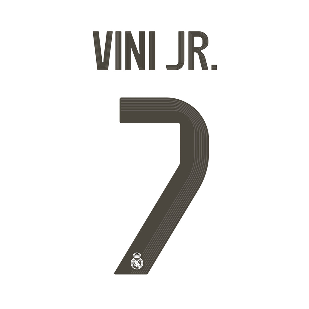 Vini Jr. 7 Real Madrid Home 25/26 Name Number Set – Greaves Sports