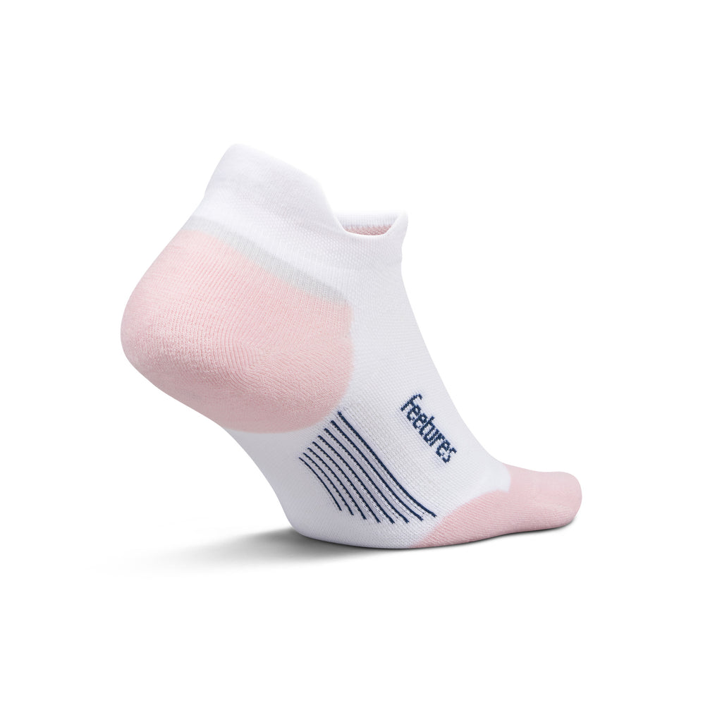 Feetures Elite Max Cushion Tab Running Socks | White / Rose – Greaves ...