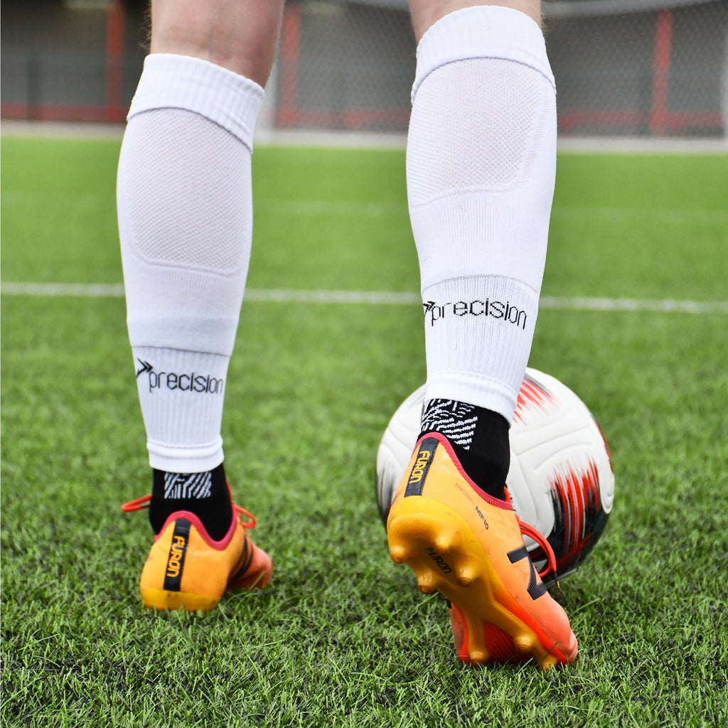 Precision Pro Footless Sleeve Socks White – Greaves Sports