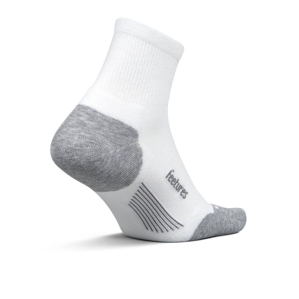 Feetures Elite Max Cushion Quarter Socks White – Greaves Sports