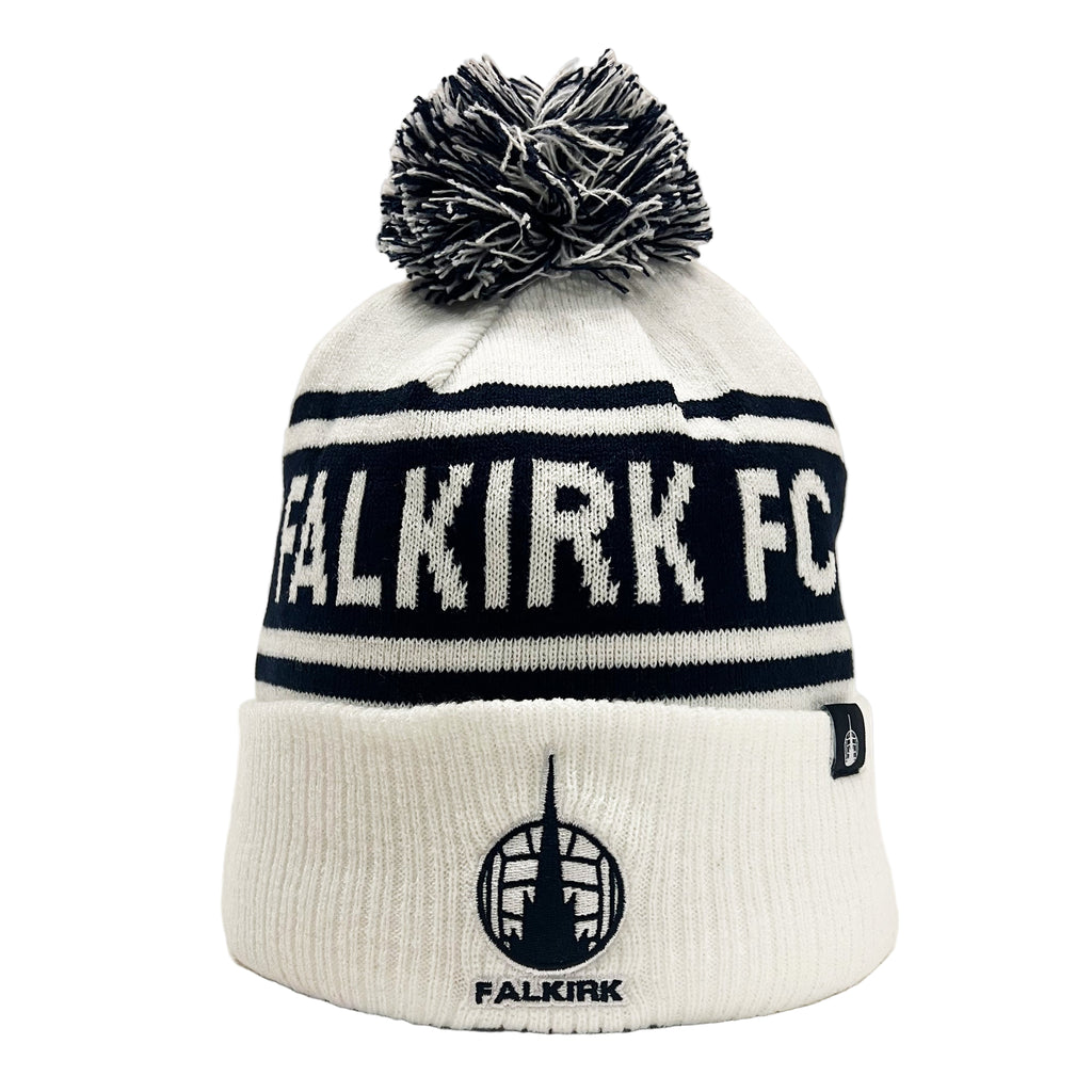 Falkirk Bobble Hat White Navy – Greaves Sports
