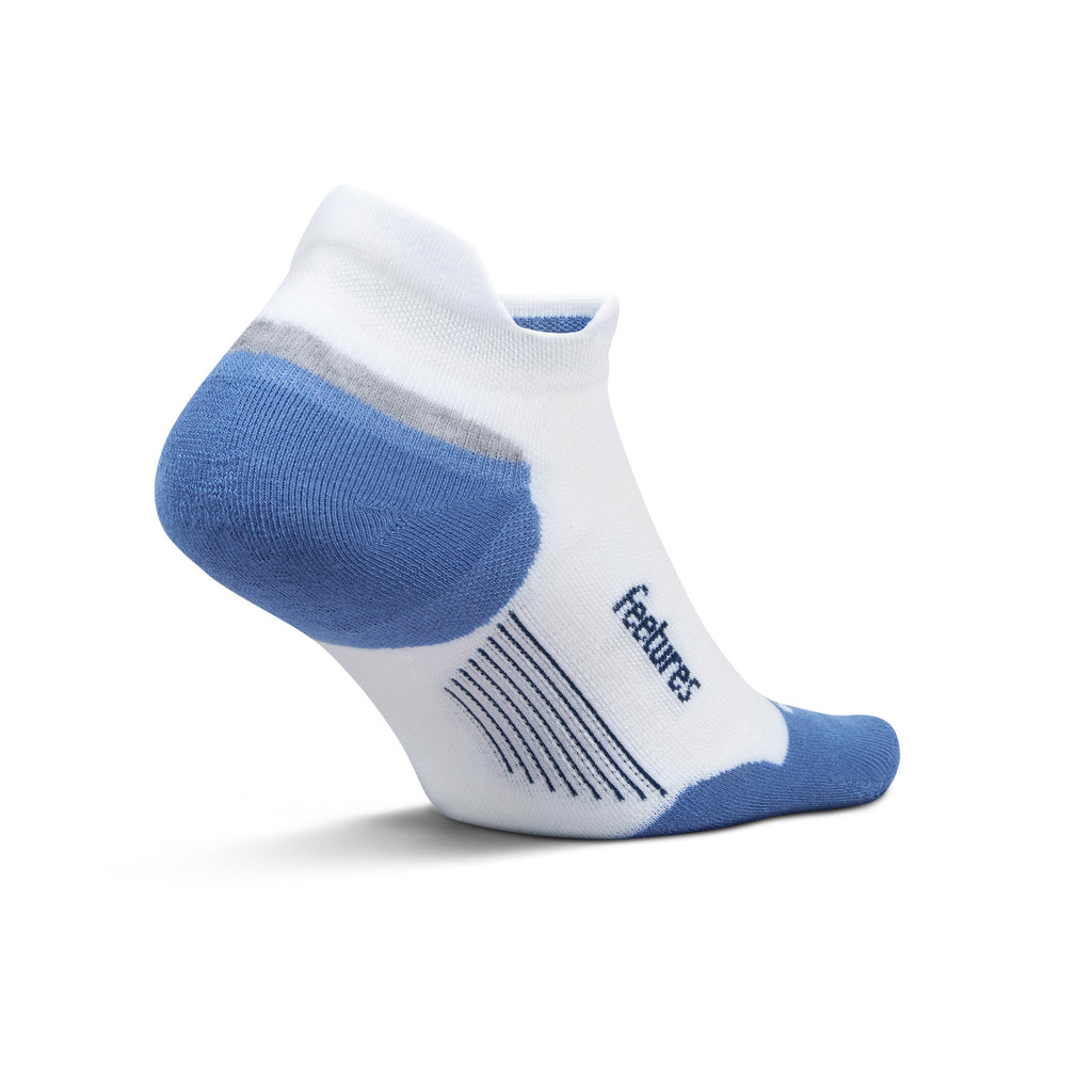 Feetures Elite Max Cushion Tab Running Socks | White / Tide – Greaves ...