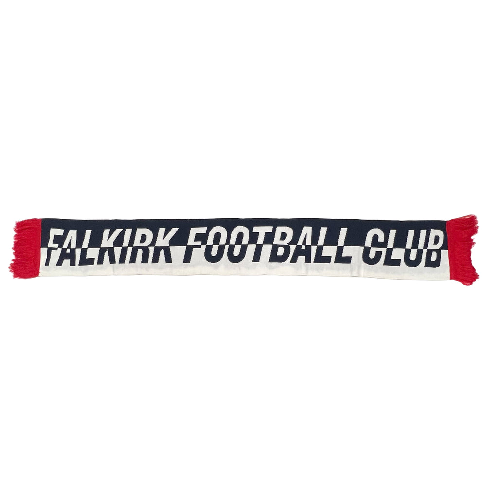 Falkirk FC Divide Scarf Navy White Red | Bairns – Greaves Sports