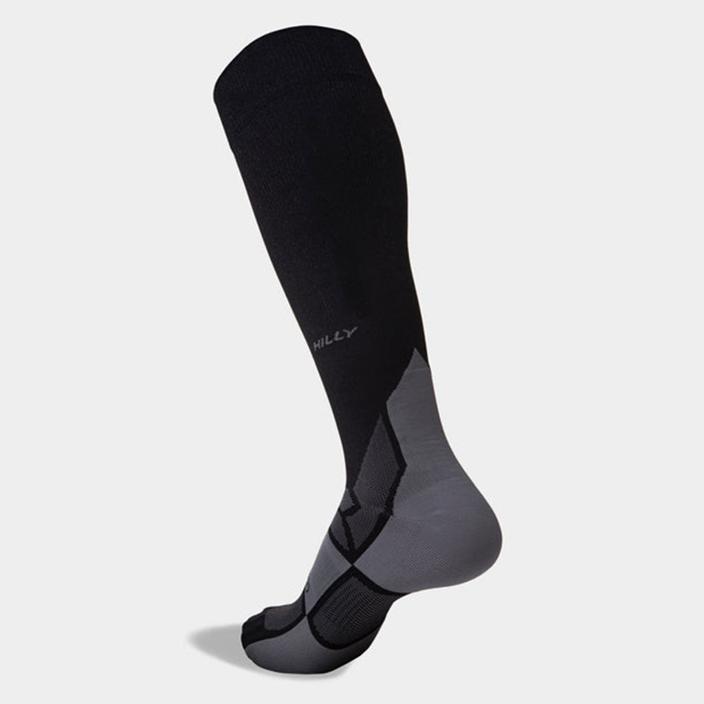 Hilly Pulse Compression Running Socks Black Grey – Greaves Sports