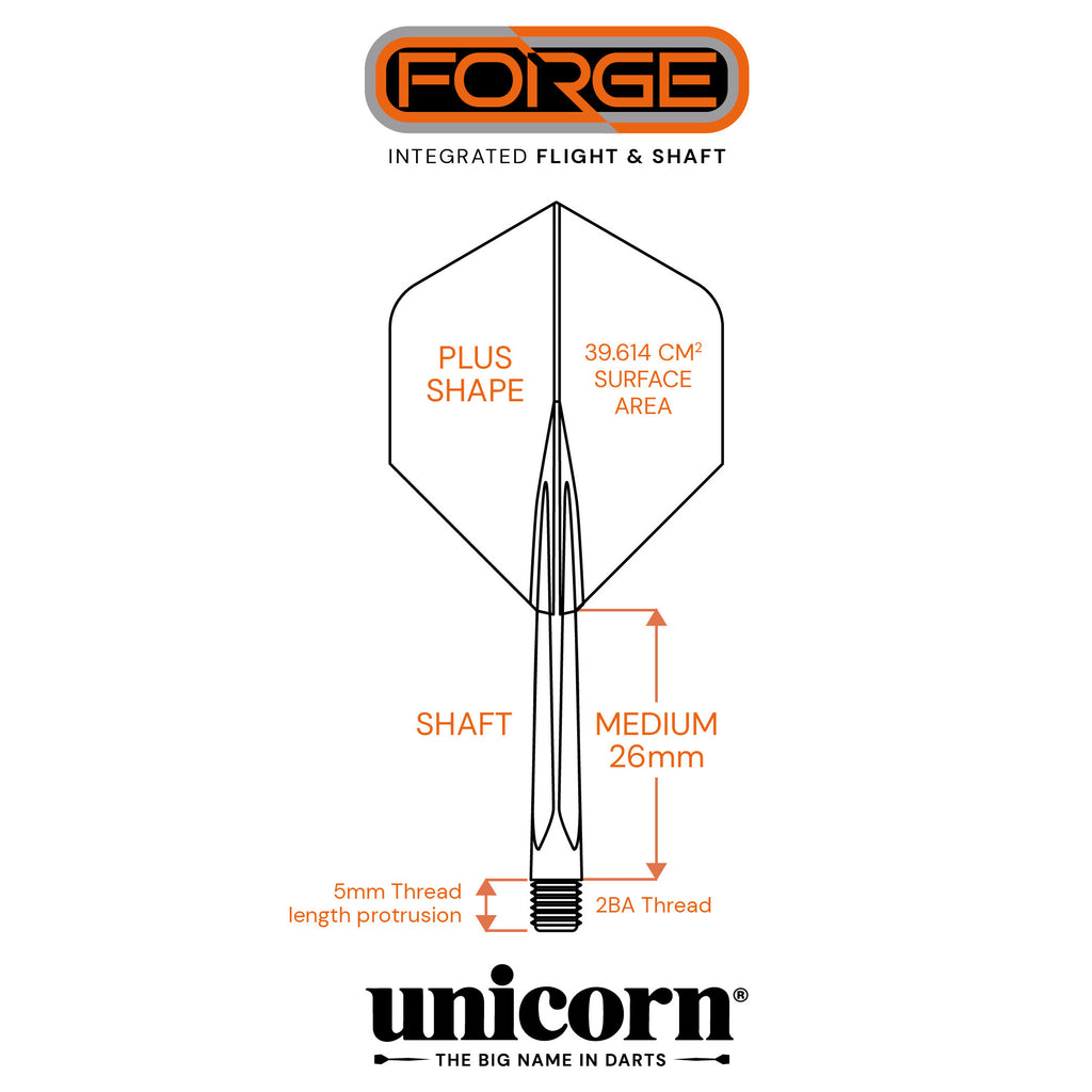 Unicorn Forge All In One Darts Flight and Shaft – Greaves Sports