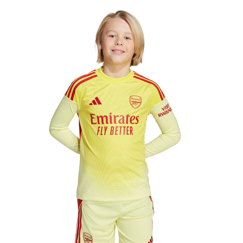 adidas Arsenal 25/26 Home GK Shirt Jnr - Yellow – Greaves Sports