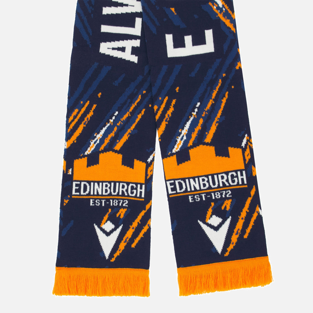 Macron Edinburgh Rugby 25/26 Double Layer Scarf – Greaves Sports