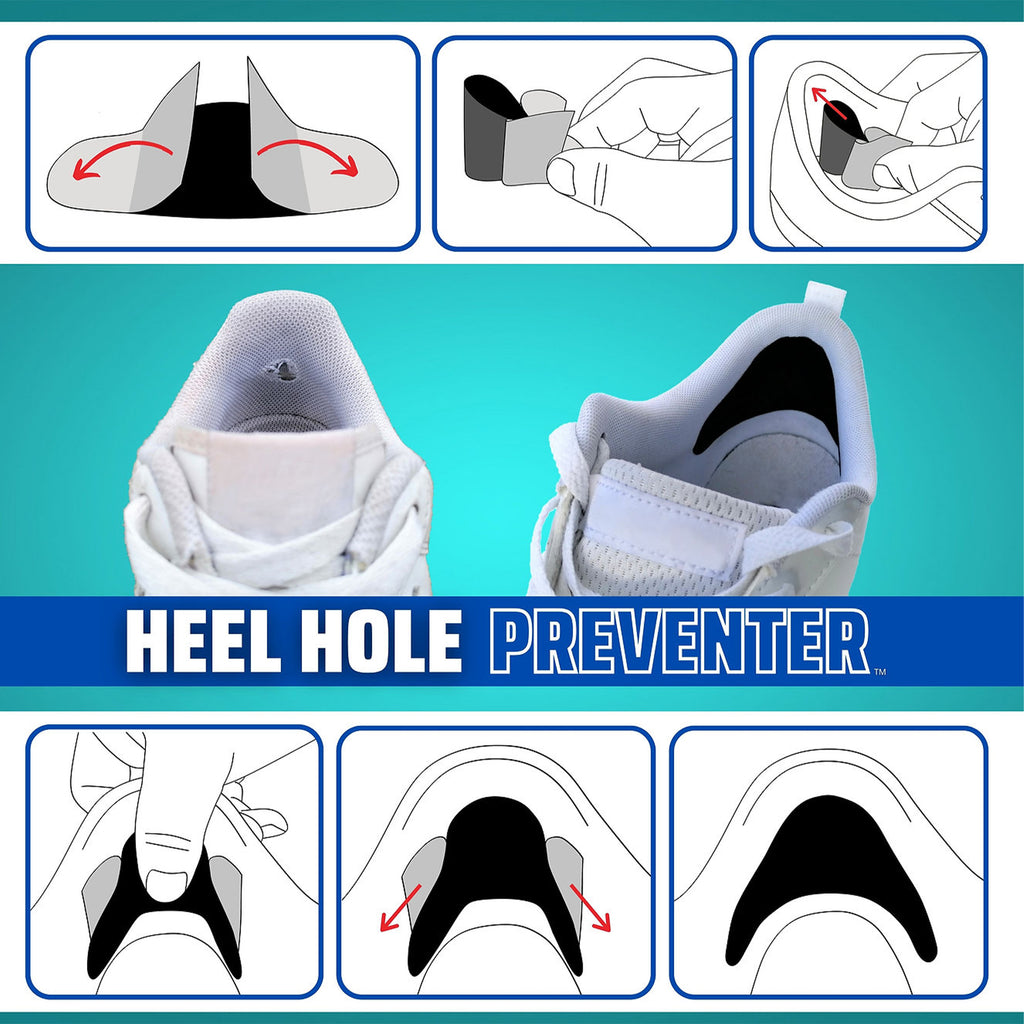 Trainer Armour Heel Hole Preventer Patches Black – Greaves Sports