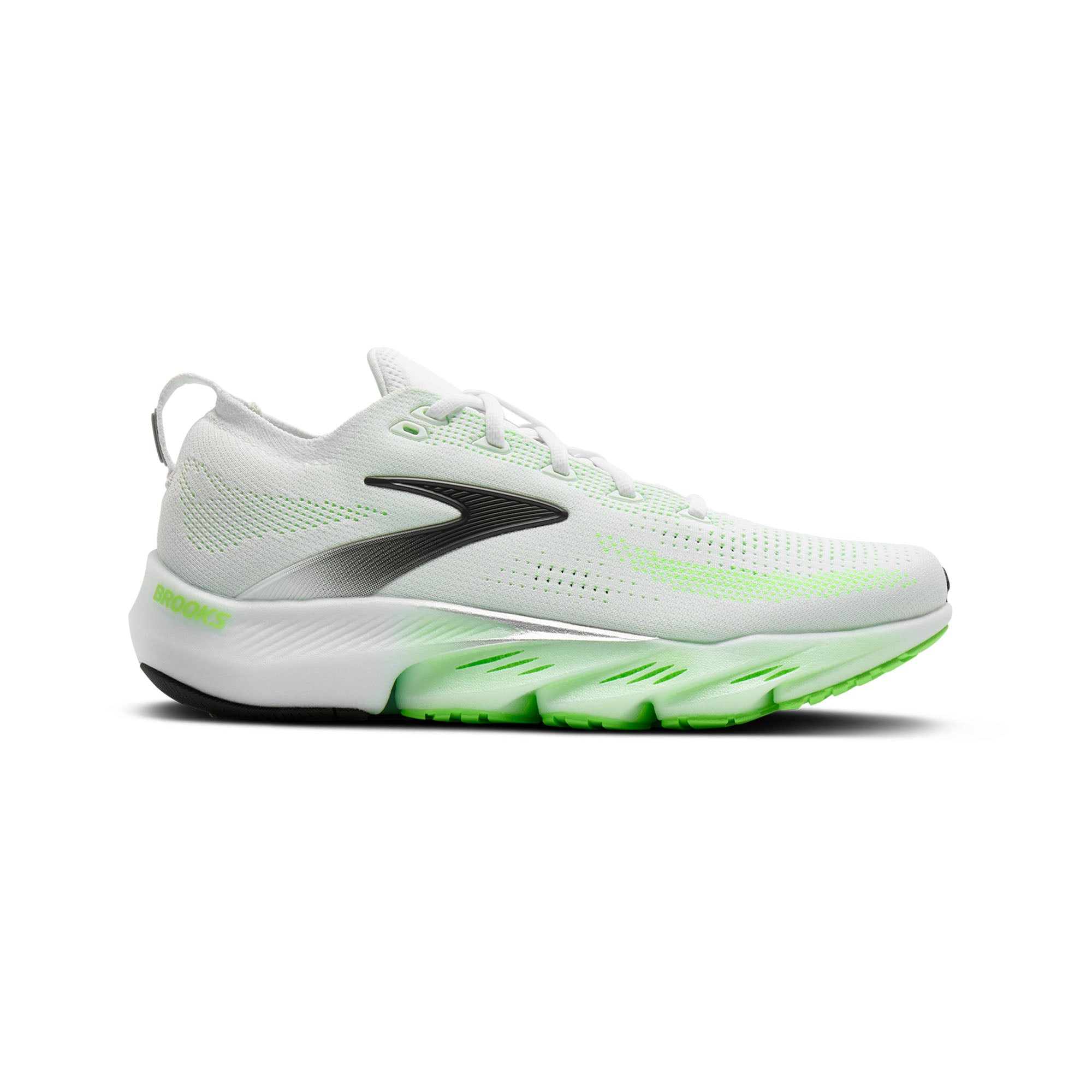Brooks Glycerin Flex Men's Running Shoes | White/Green – Greaves Sports