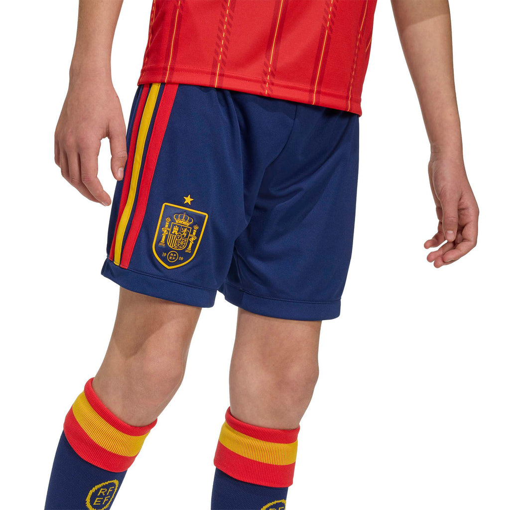 Spain 26 Home Shorts Jnr Dark Blue - adidas Kids – Greaves Sports