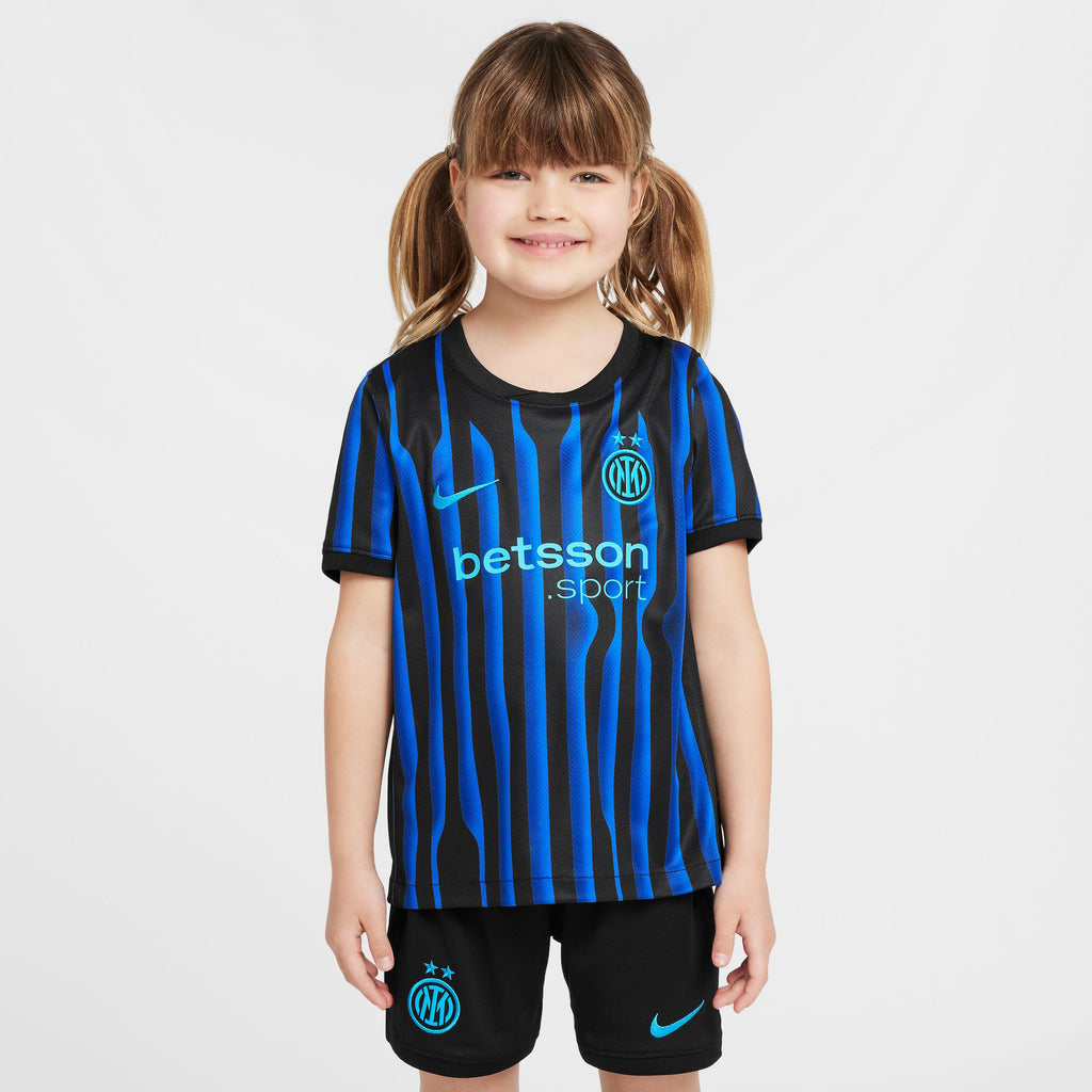 Nike Inter Milan 25/26 Home Little Kids Kit | Order Online – Greaves Sports