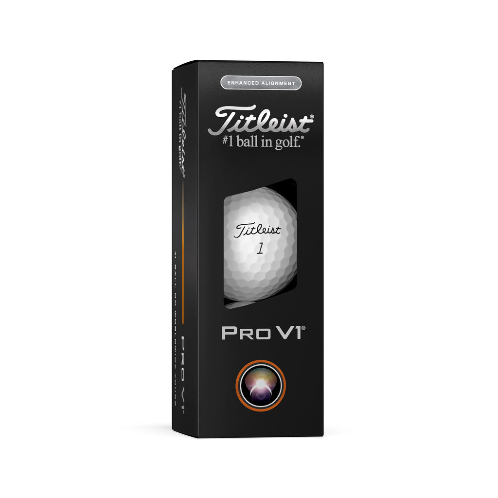 Titleist Pro V1 2025 Enhanced Alignment Golf Balls - 3 Pack (White ...