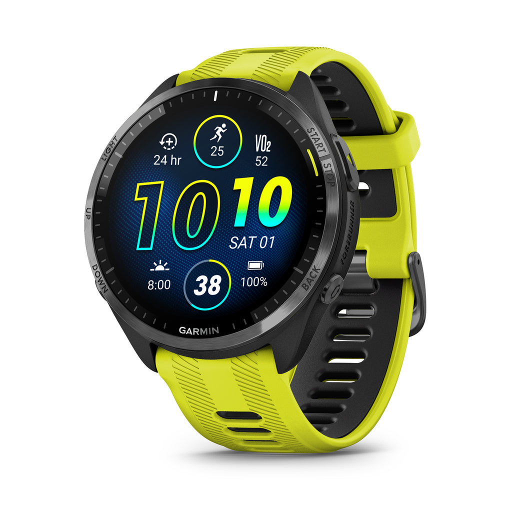 Garmin Forerunner 965 - Titanium/Yellow | Order Online – Greaves Sports