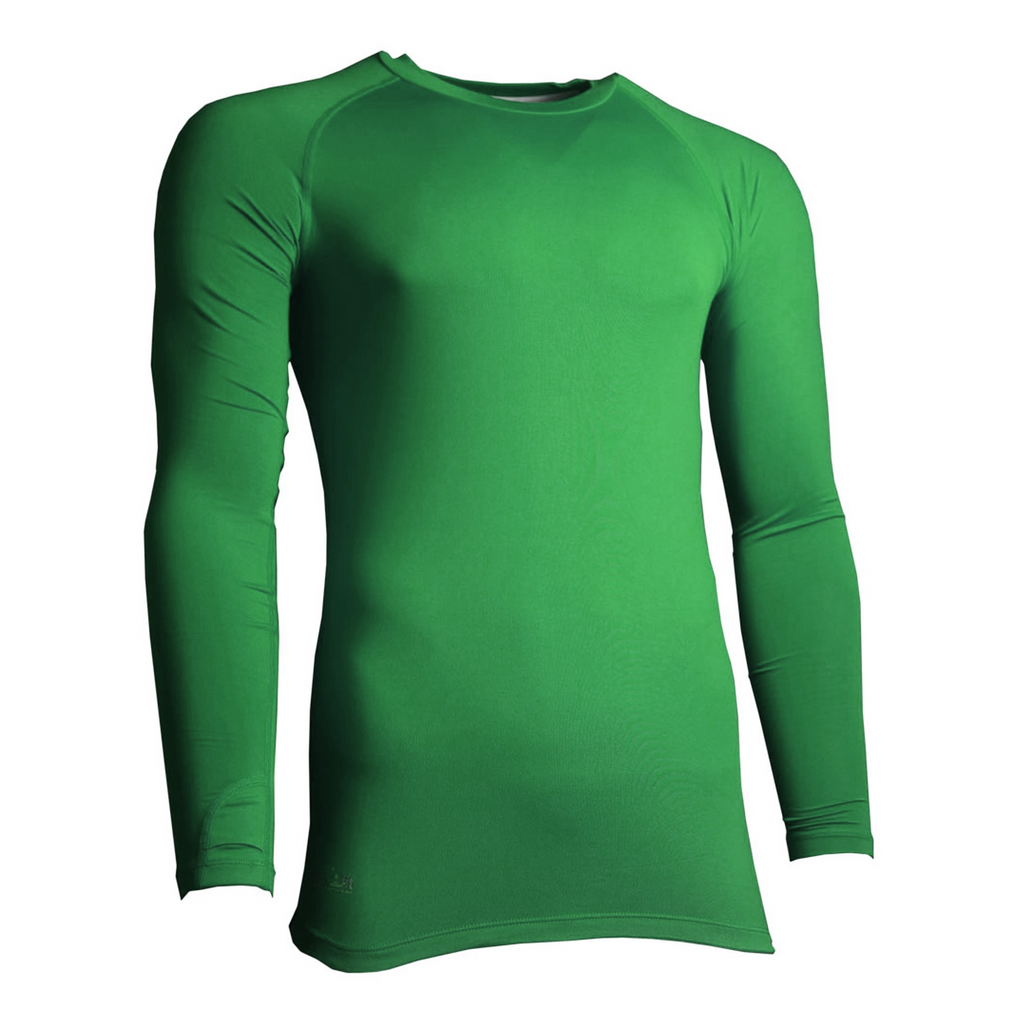 Precision Baselayer Top Long Sleeve Junior Green – Greaves Sports