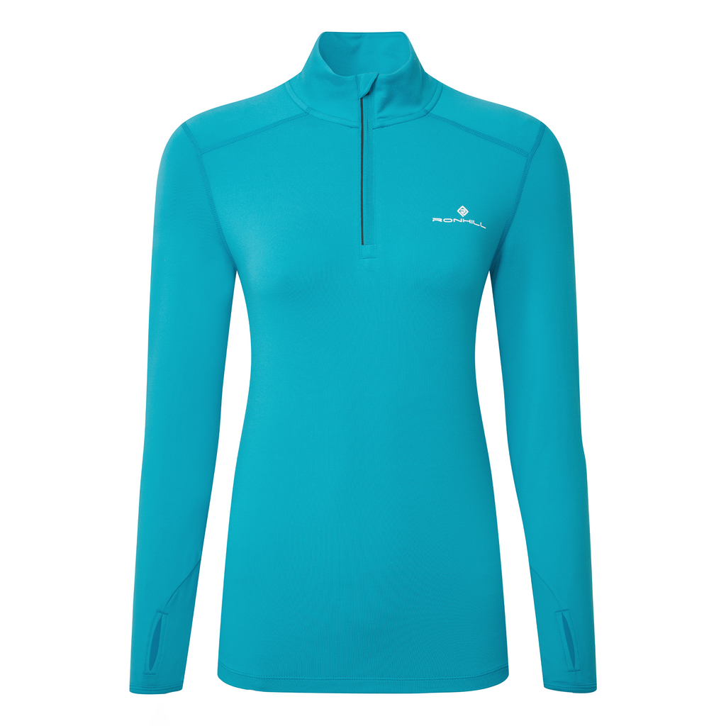 Ronhill Core Thermal 1/2 Zip Azure/Bright White – Greaves Sports