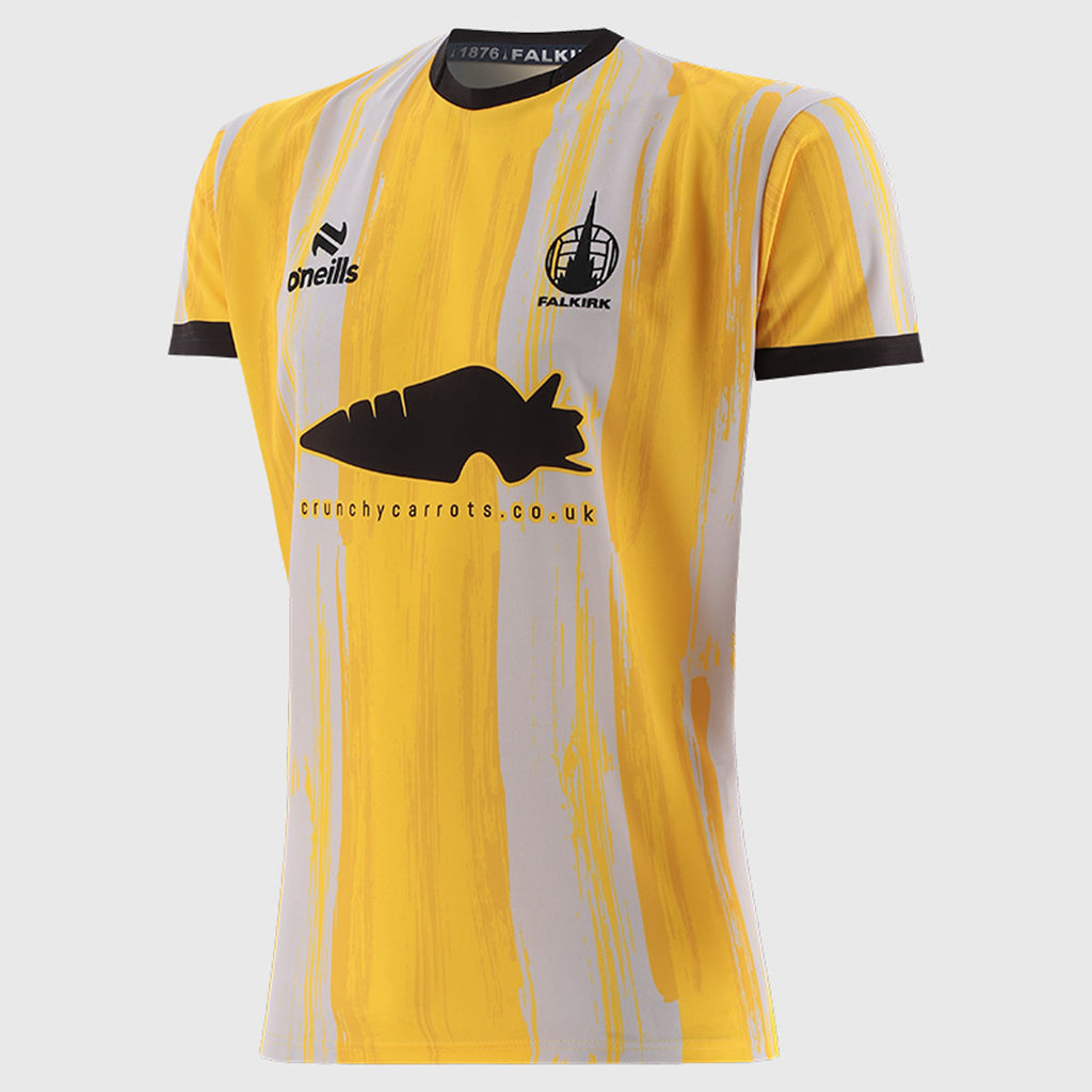 Falkirk 25/26 GK Football Shirt Yellow Grey O'Neills – Greaves Sports