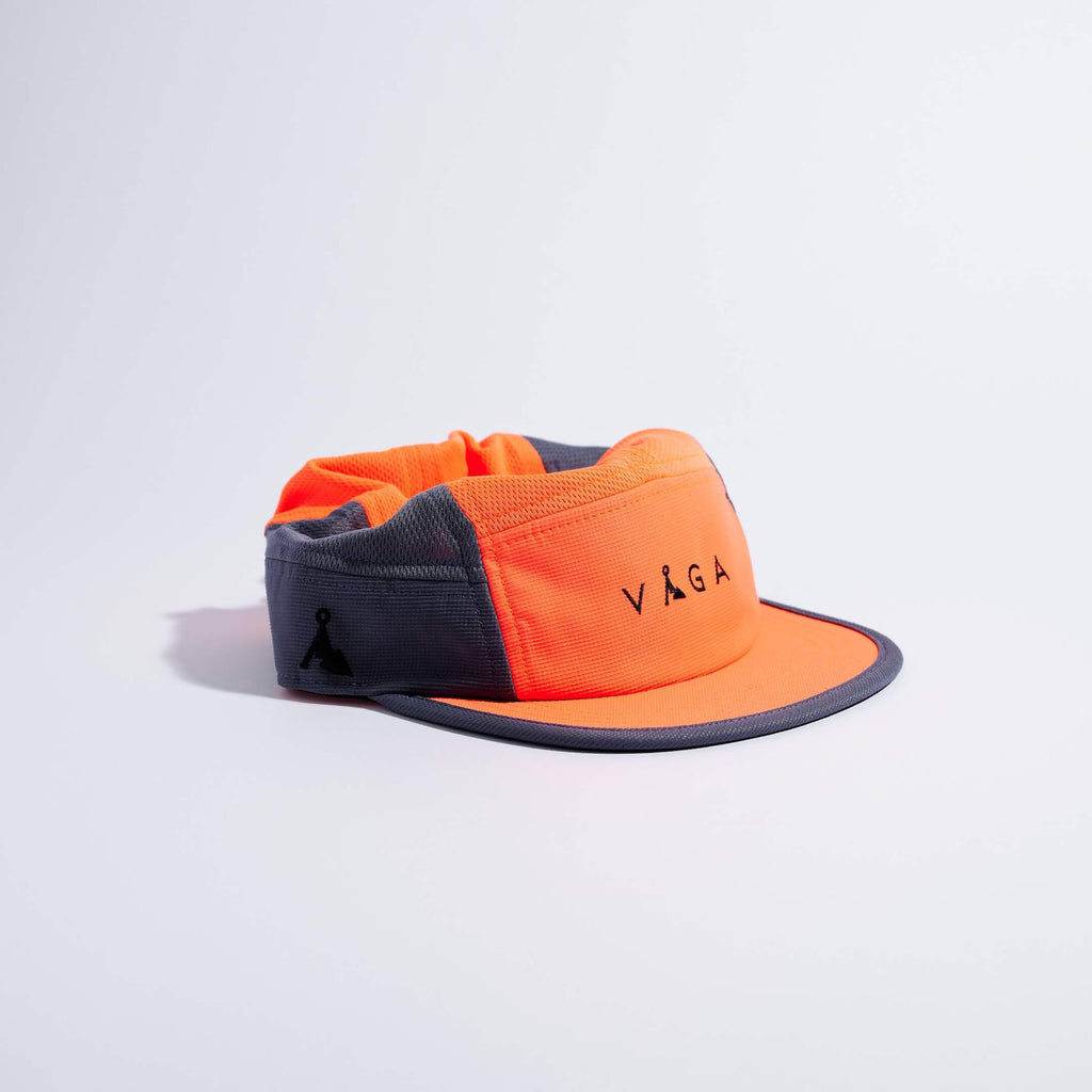 VAGA Club Running Cap Neon Coral Slate Blue – Greaves Sports