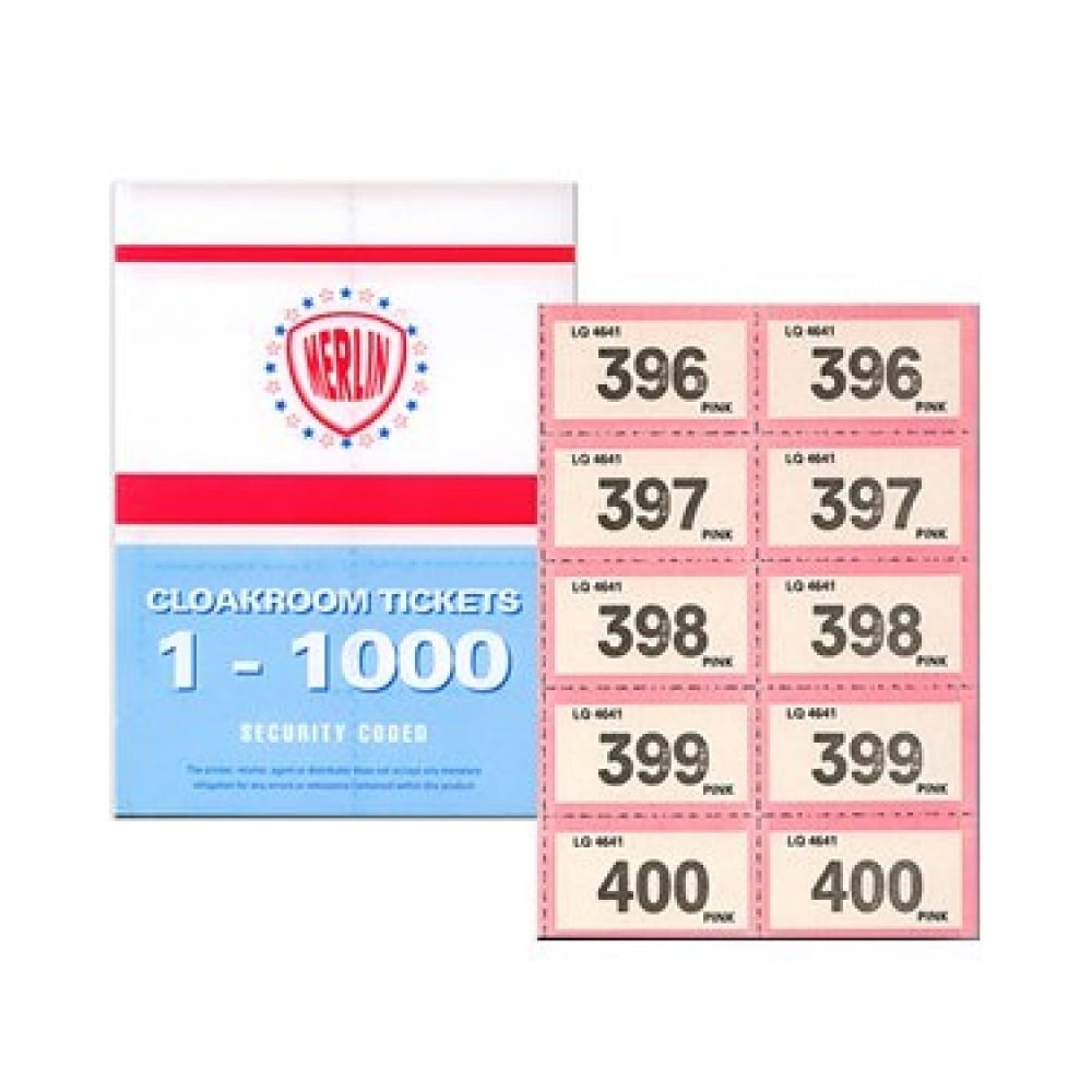 Raffle & Cloakroom Tickets - 1000 – Greaves Sports