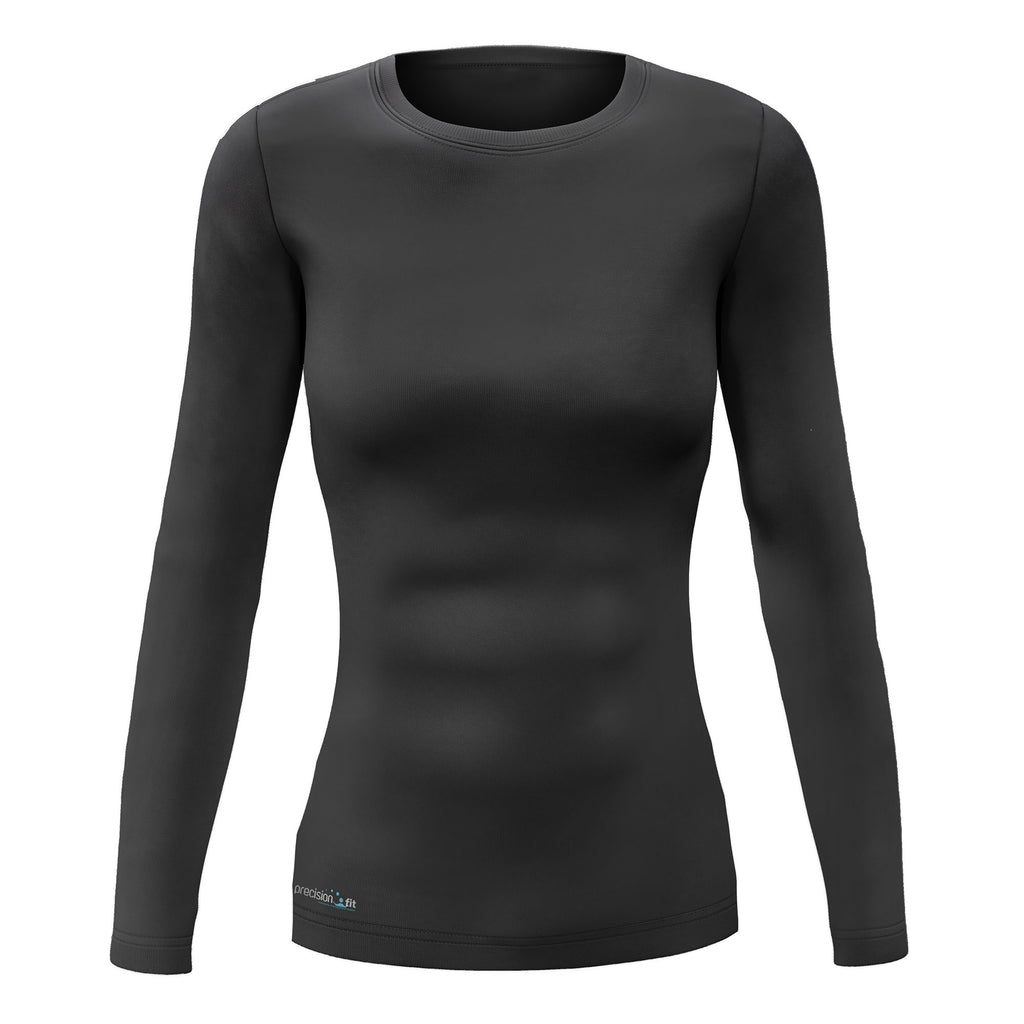 Precision Baselayer Top Long Sleeve Junior Black – Greaves Sports