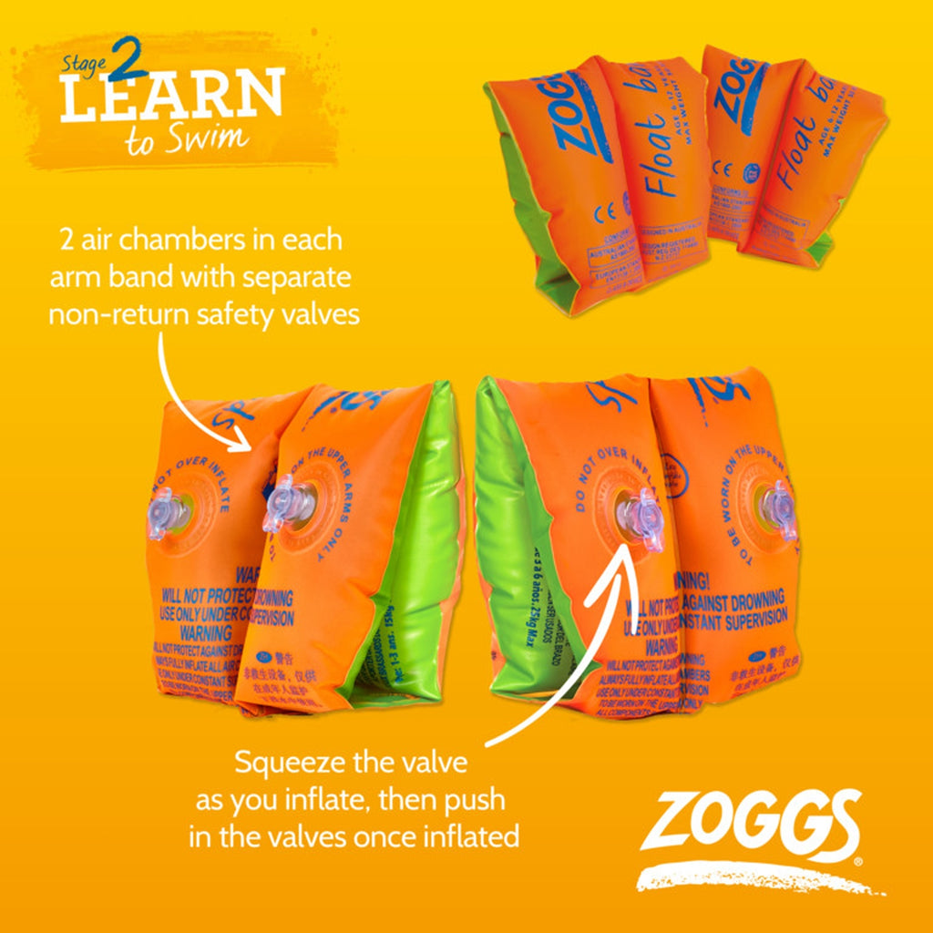 Zoggs Float Bands - Kids Swimming Armbands 1-12 Years – Greaves Sports