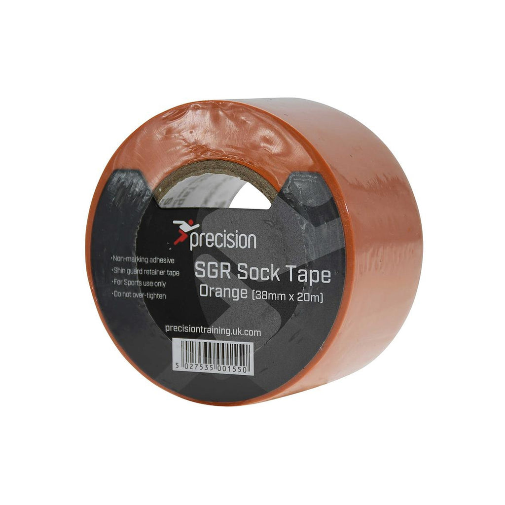 Precision SGR Sock Tape Orange | 38mm x 20m | UK – Greaves Sports