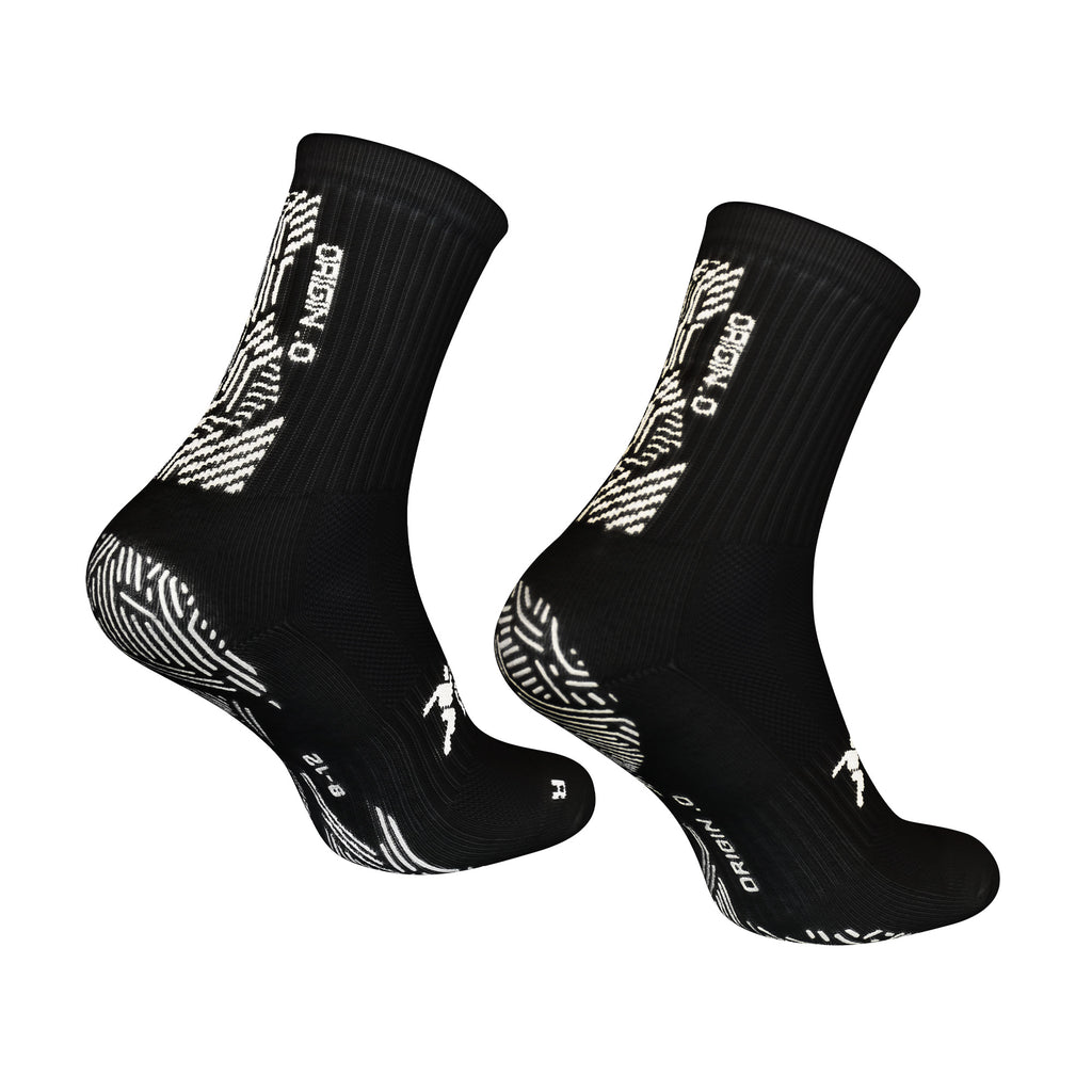 Origin.0 Football Grip Socks Black/White | Precision – Greaves Sports