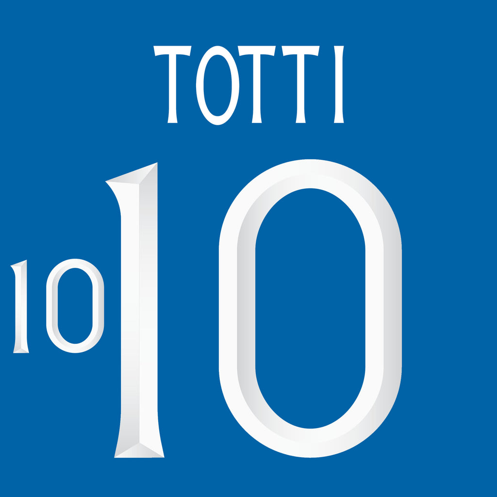 ADULT - TOTTI 10 (OFFICIAL PRINT) ITALY 23 HOME – Greaves Sports