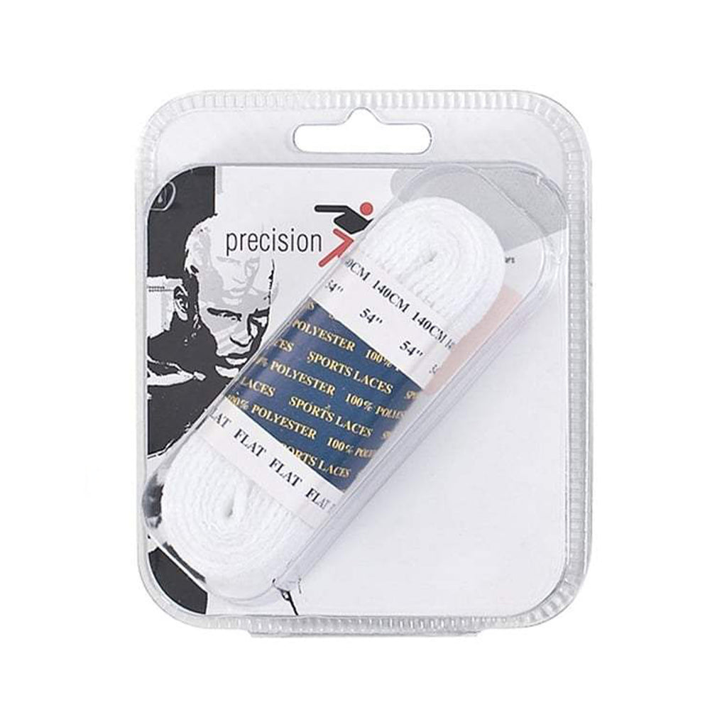 Flat Laces 180cm White | Football Boots | Precision – Greaves Sports