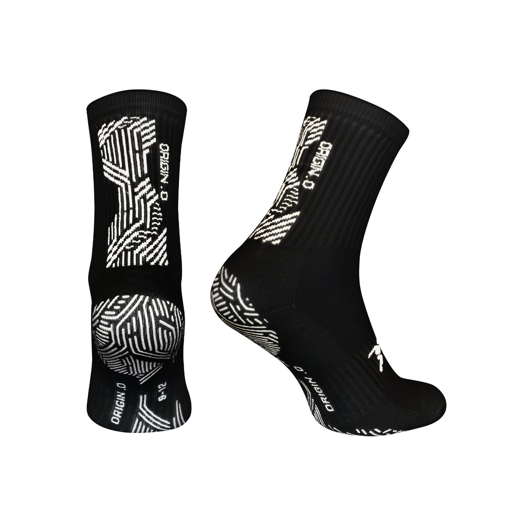 Origin.0 Football Grip Socks Black/White | Precision – Greaves Sports